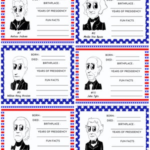 Know Your Presidents Trivia Game - Etsy