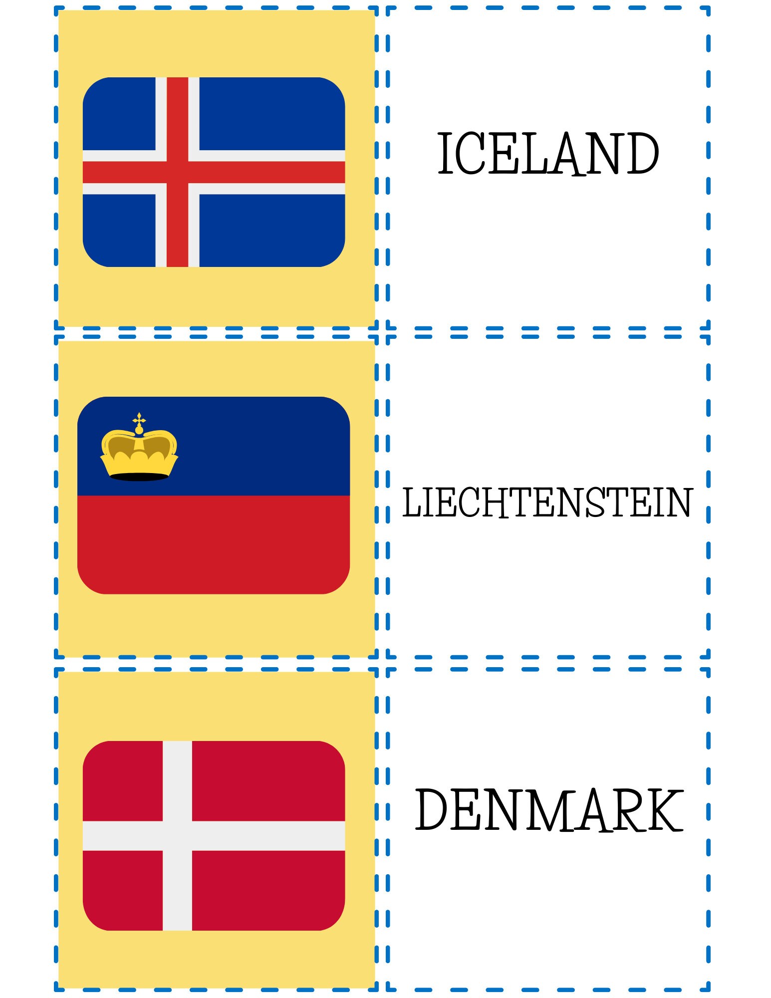 120 Flags of the World Matching Game With Printable Flash Cards - Etsy