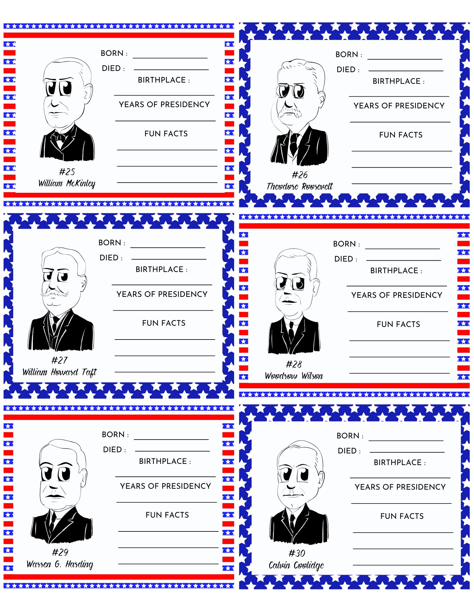 Know Your Presidents Trivia Game - Etsy