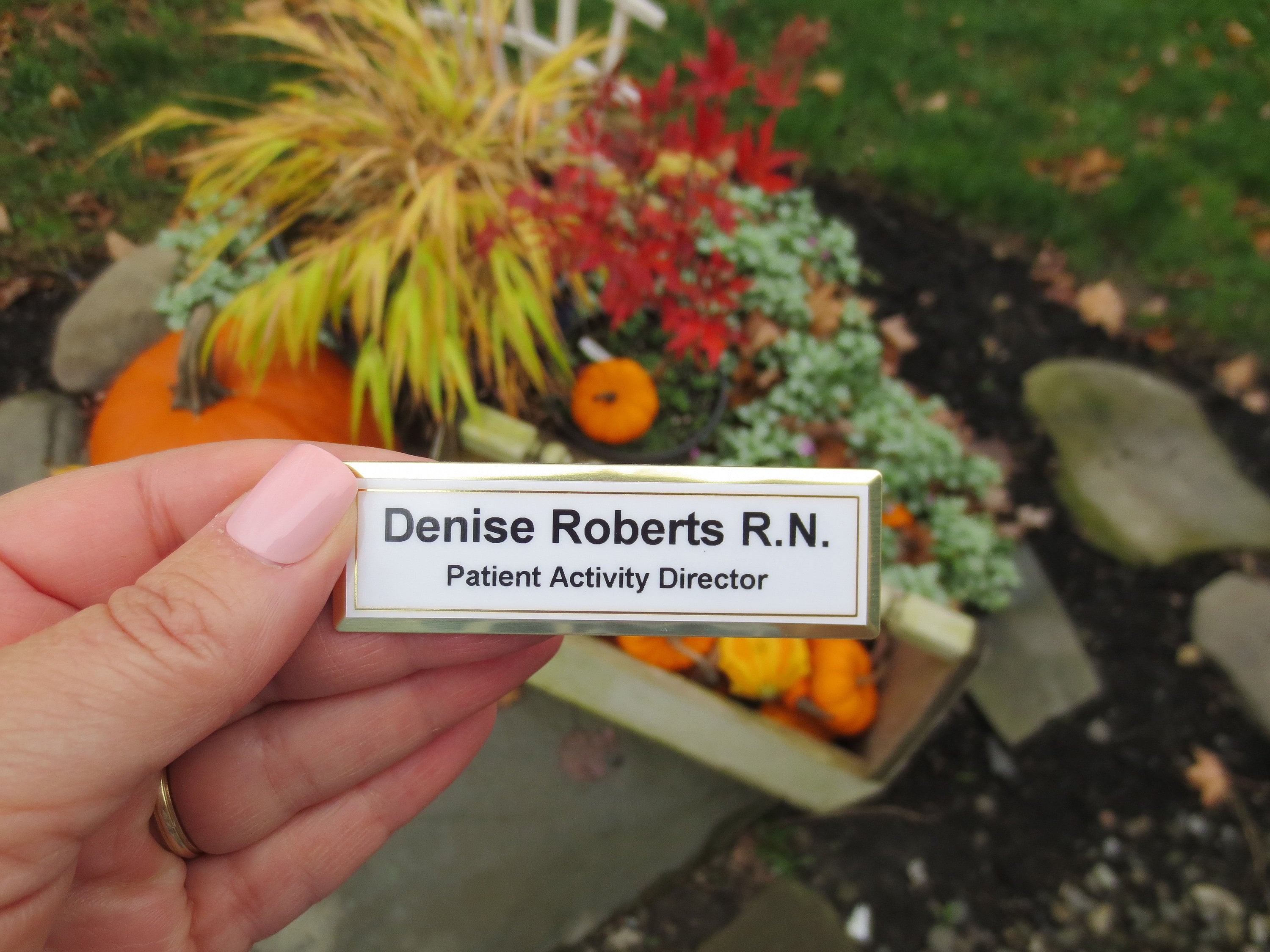 Name Badges and Pins Customized Magnetic Name Tags Personalized Nametag ...