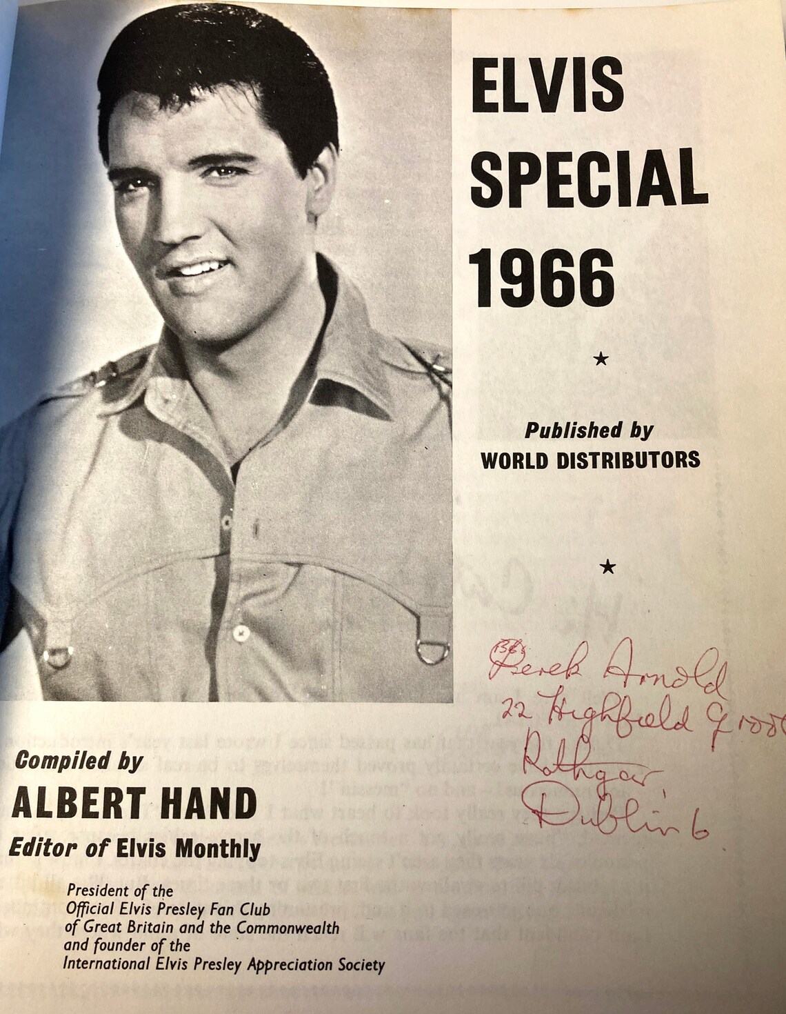 Elvis Presley book ELVIS SPECIAL 1966 rare vintage hardback | Etsy