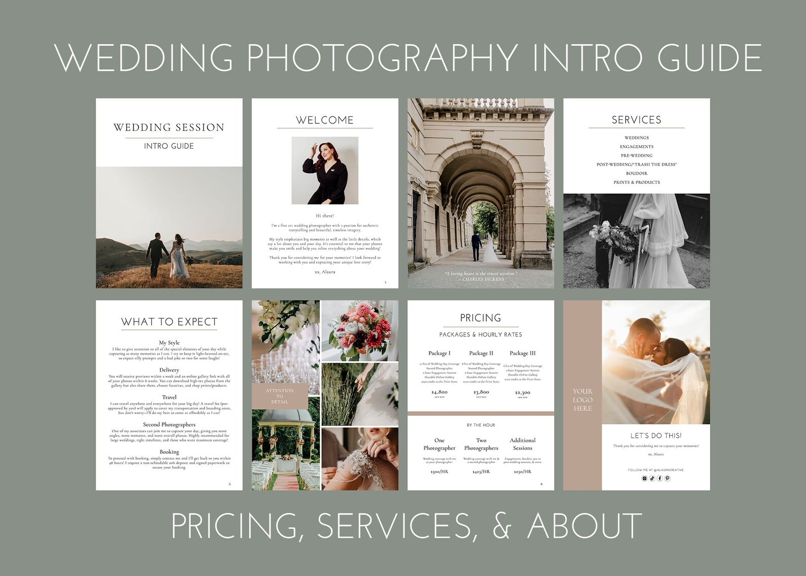 Wedding Photography Client Welcome Guide Digital Keynote Template ...