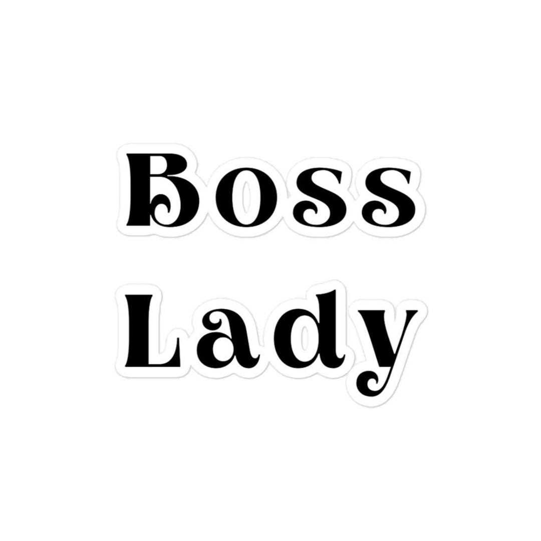 Boss Lady Funny Workplace Employee Status Working From Home Vinyl ...