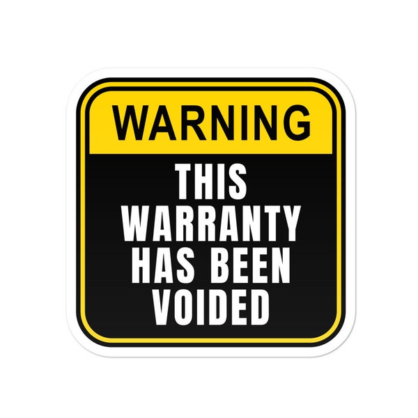 Warranty Stickers - Etsy