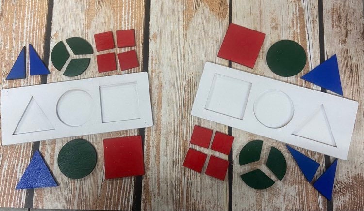 Square Triangle Circle Puzzle - Etsy