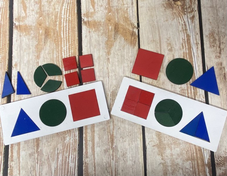 Square Triangle Circle Puzzle - Etsy