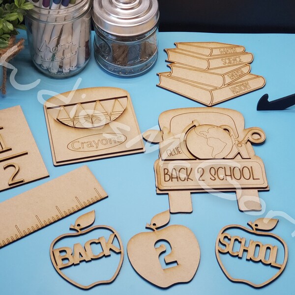 Back to School Tiered Tray Decor - Etsy