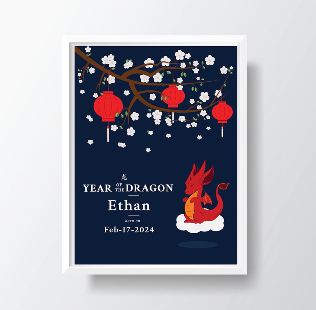Year of the Dragon - Traits - Chinese Zodiac Birth Announcement ...