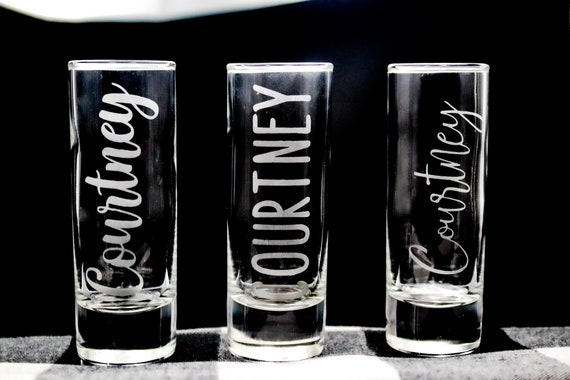 Personalized Shot Glasses Name Shot Glasses Party Shooters | Etsy