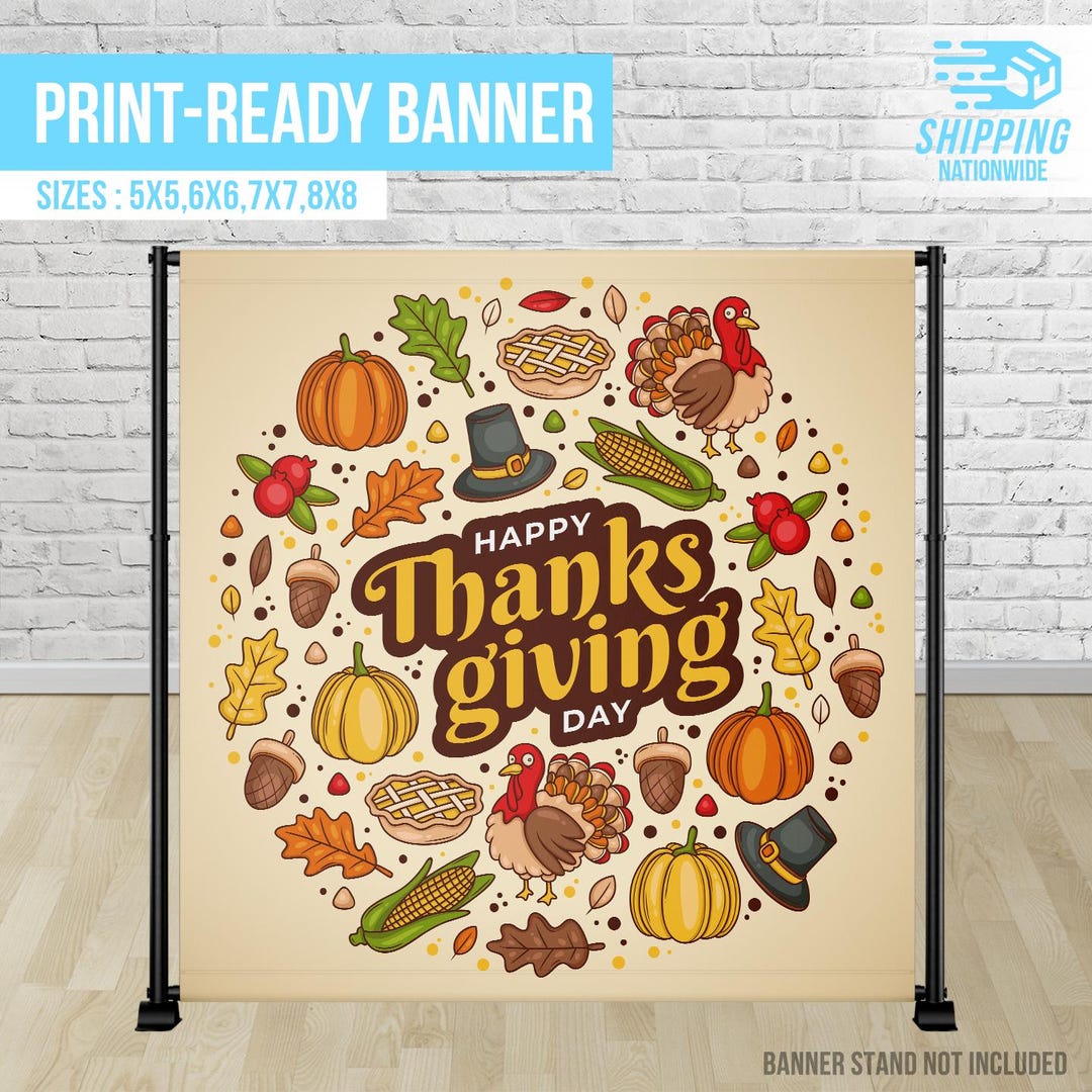 Traditional Thanksgiving Banner | Print-ready Banner | Nationwide ...