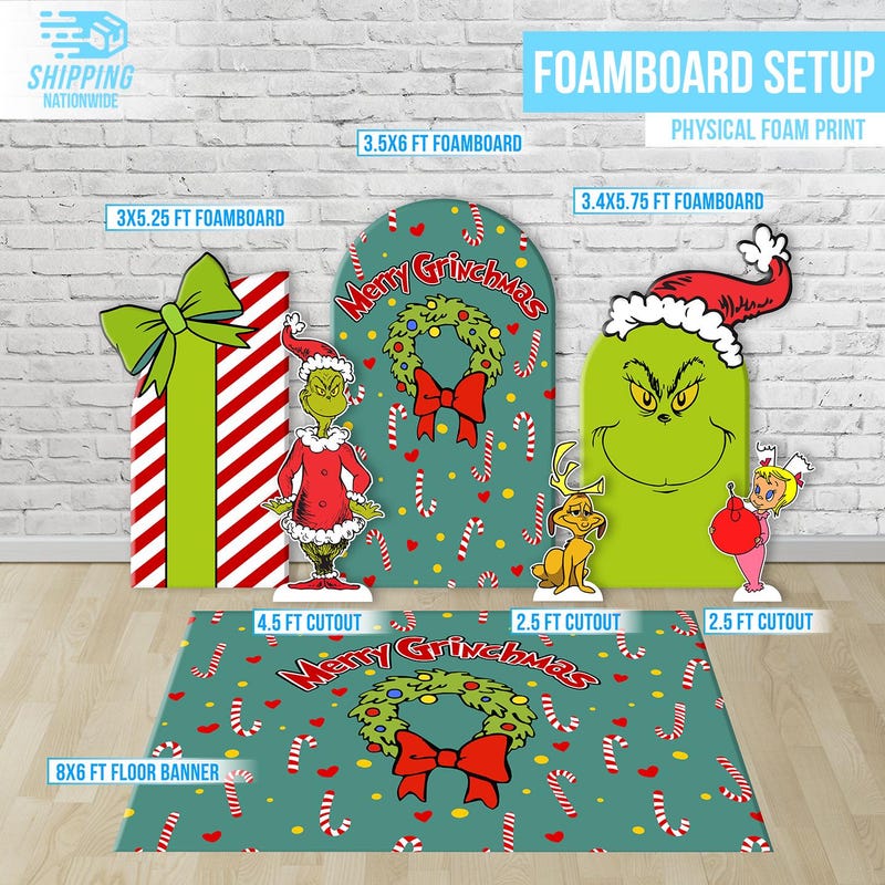 Grinch Backdrop - Etsy