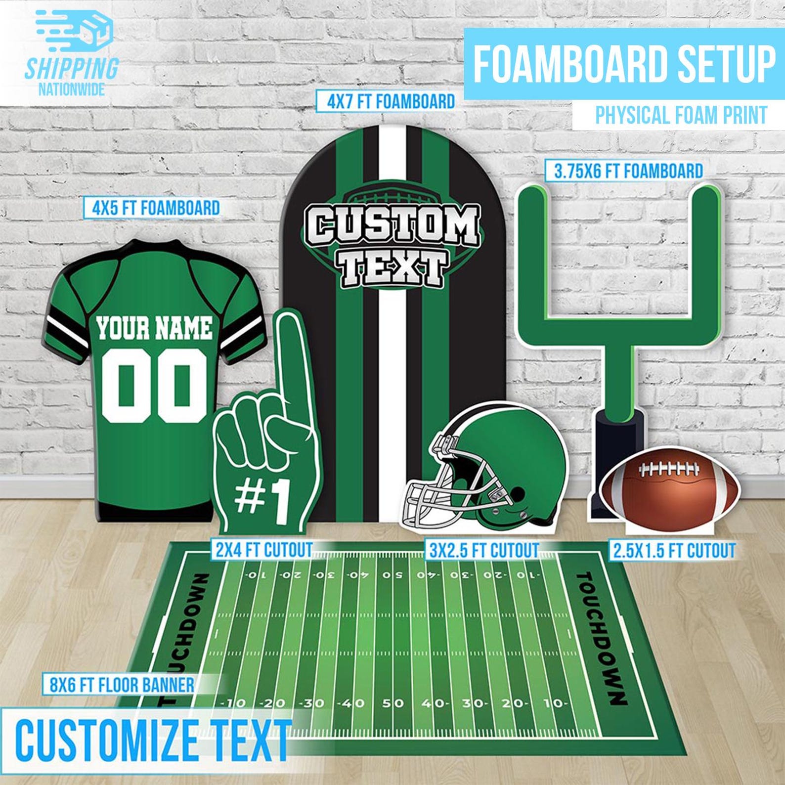Football Setup #1 | Print-ready Foamboard | Nationwide Shipping ...