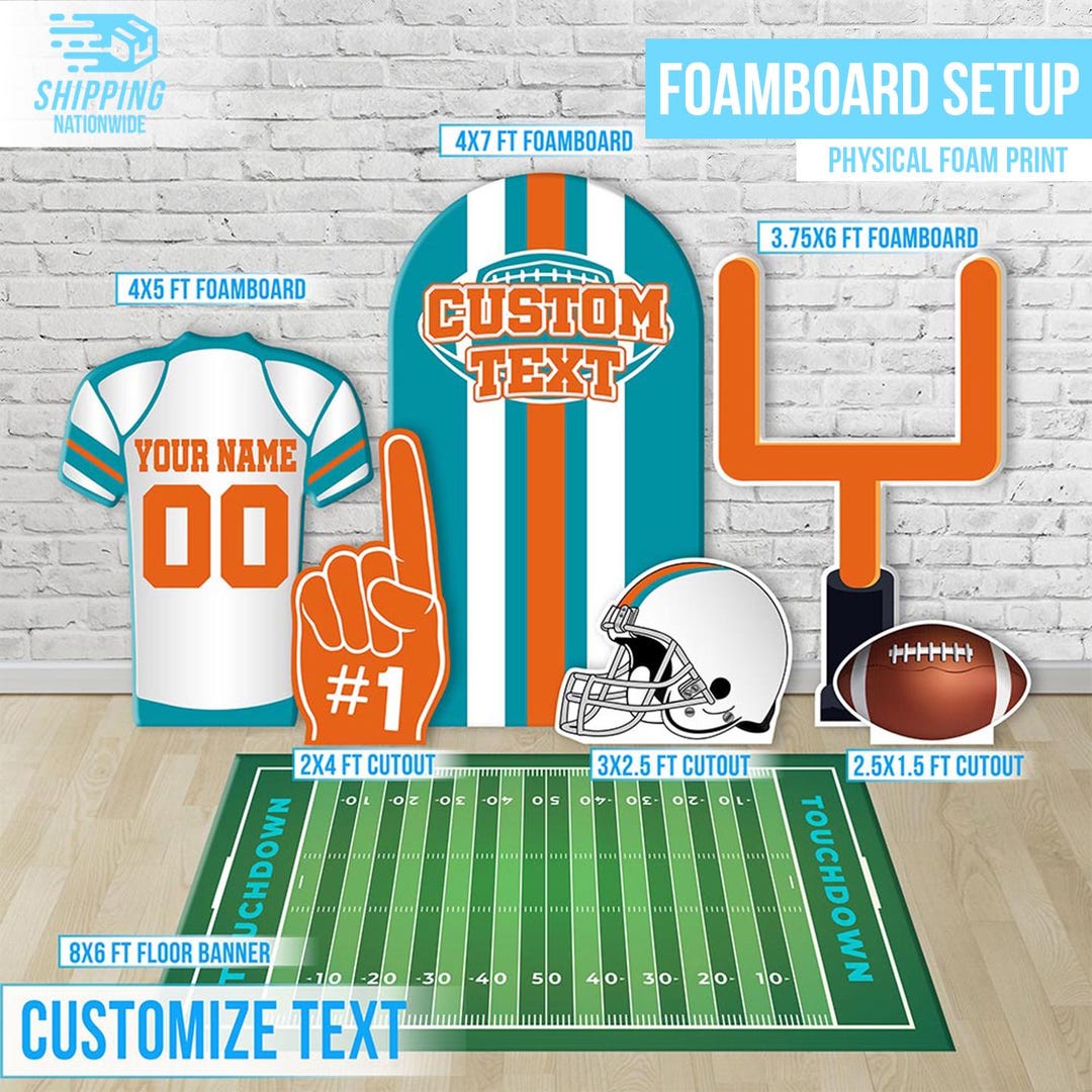 Football Setup #6 | Print-ready Foamboard | Nationwide Shipping ...