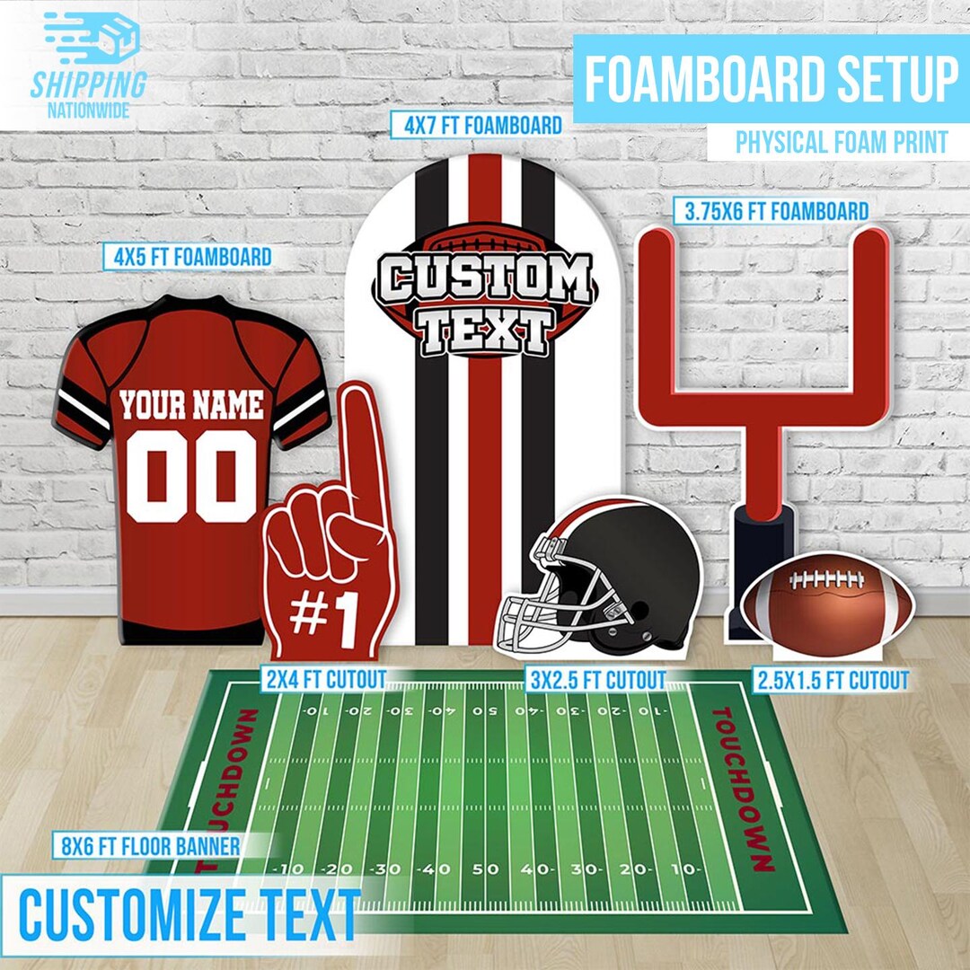 Football Setup #4 | Print-ready Foamboard | Nationwide Shipping ...