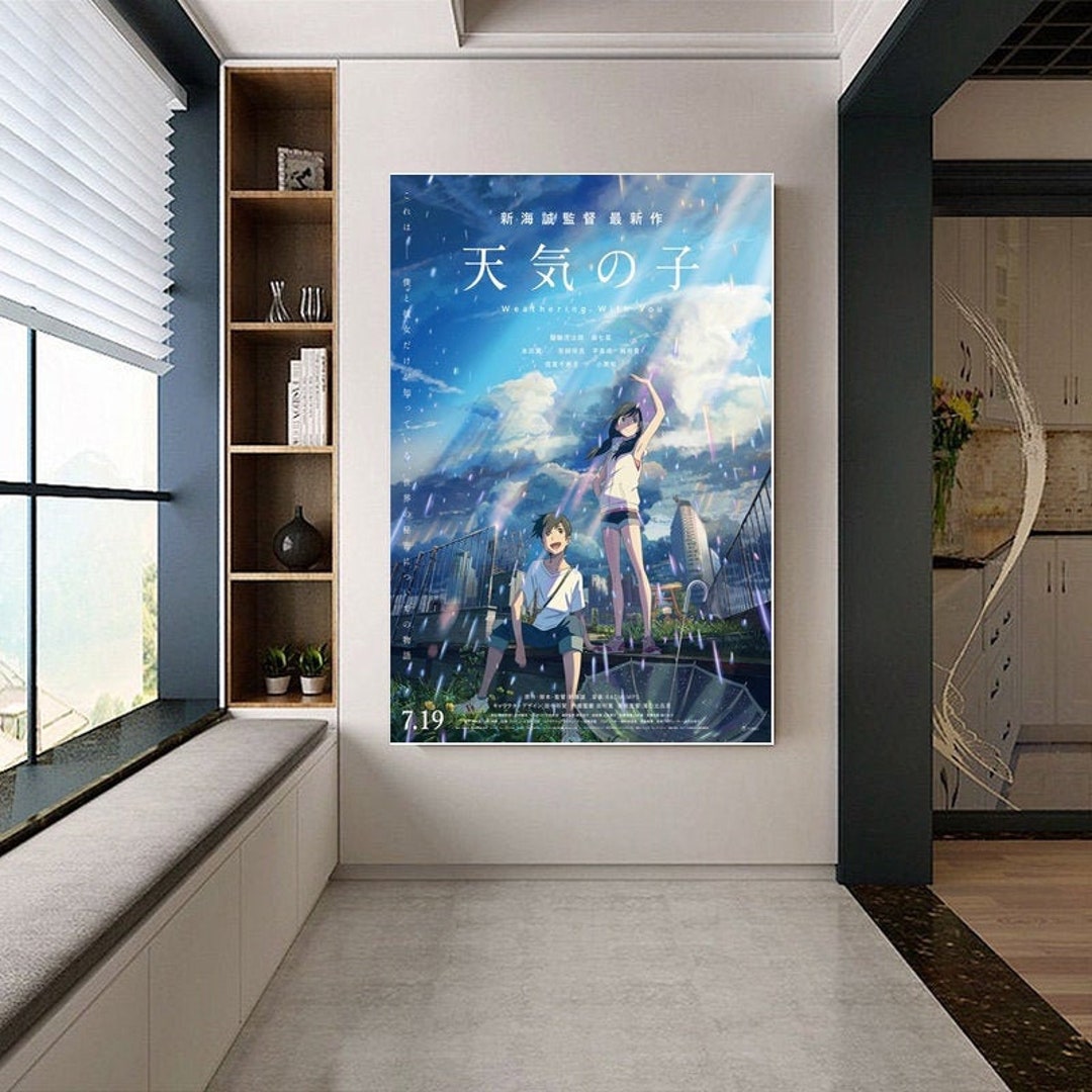 Weathering With You Poster Canvas Movie Poster Unframe - Etsy