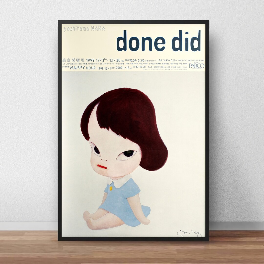 Nara Yoshitomo - Done Did Poster, Art Poster, Wall Decoration, Canvas ...