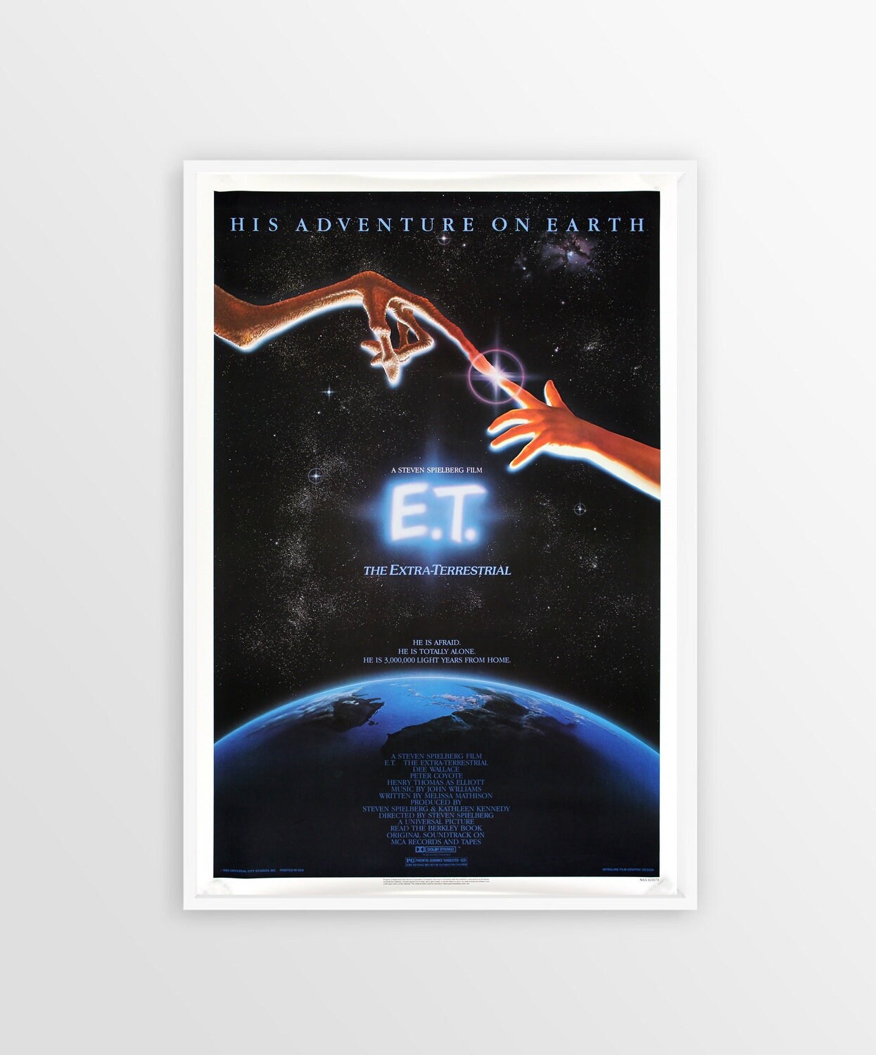 E.T. the Extra-terrestrial Poster Canvas Movie Poster Unframe - Etsy