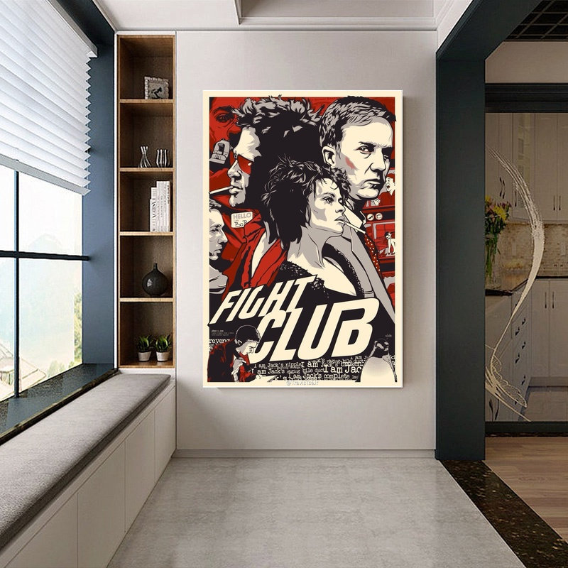 Fight Club Poster Canvas Movie Poster Unframe - Etsy