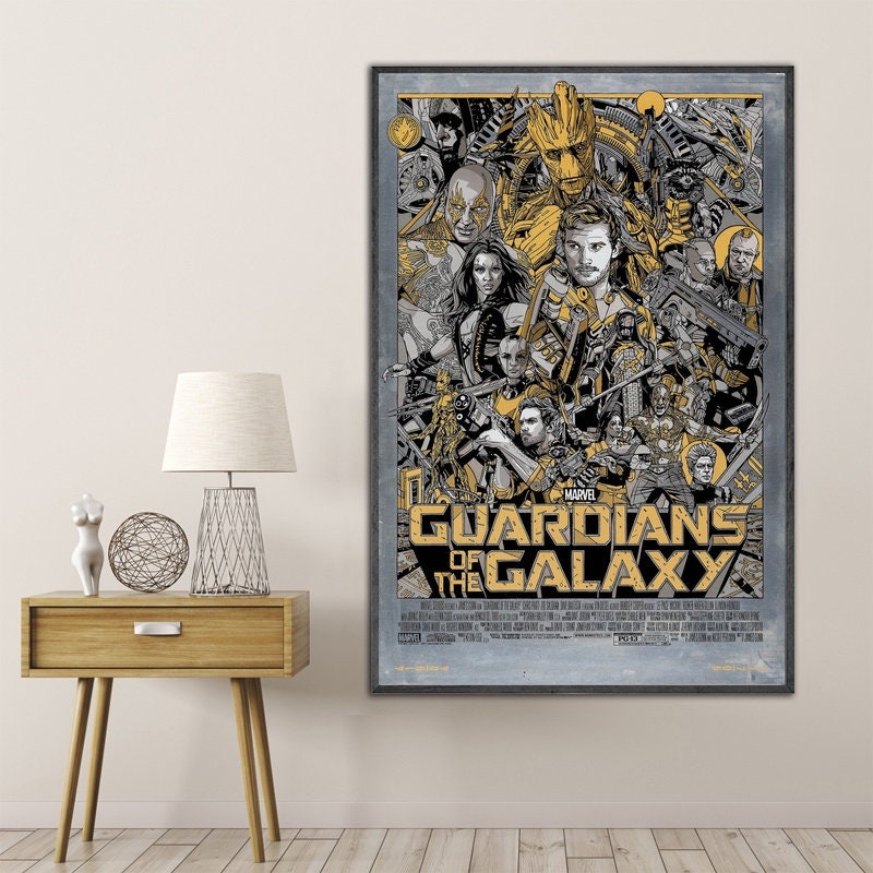 Guardians of the Galaxy Film Poster Canvas Movie Poster Unframe - Etsy