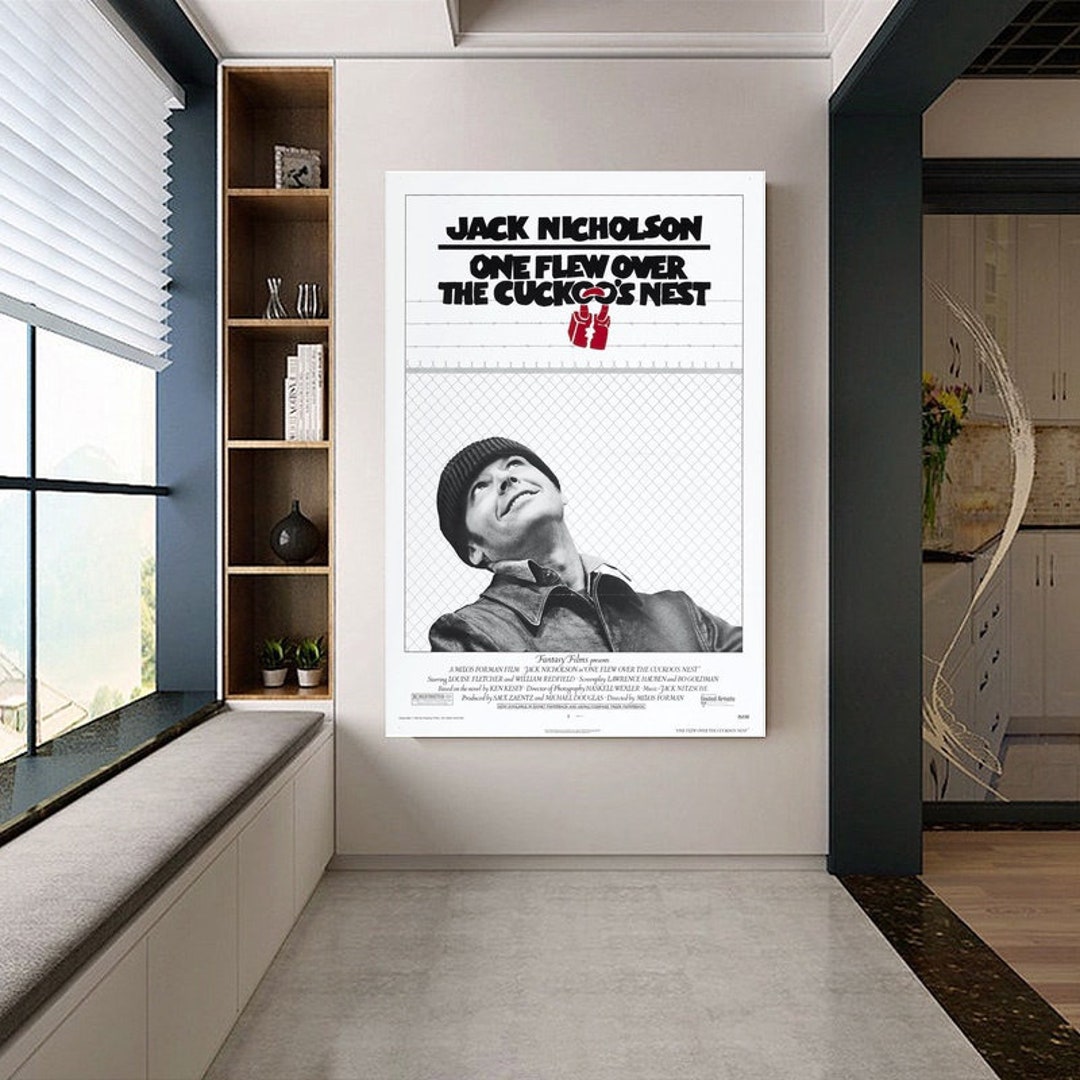 One Flew Over the Cuckoo's Nest Poster Canvas Movie Poster Unframe - Etsy