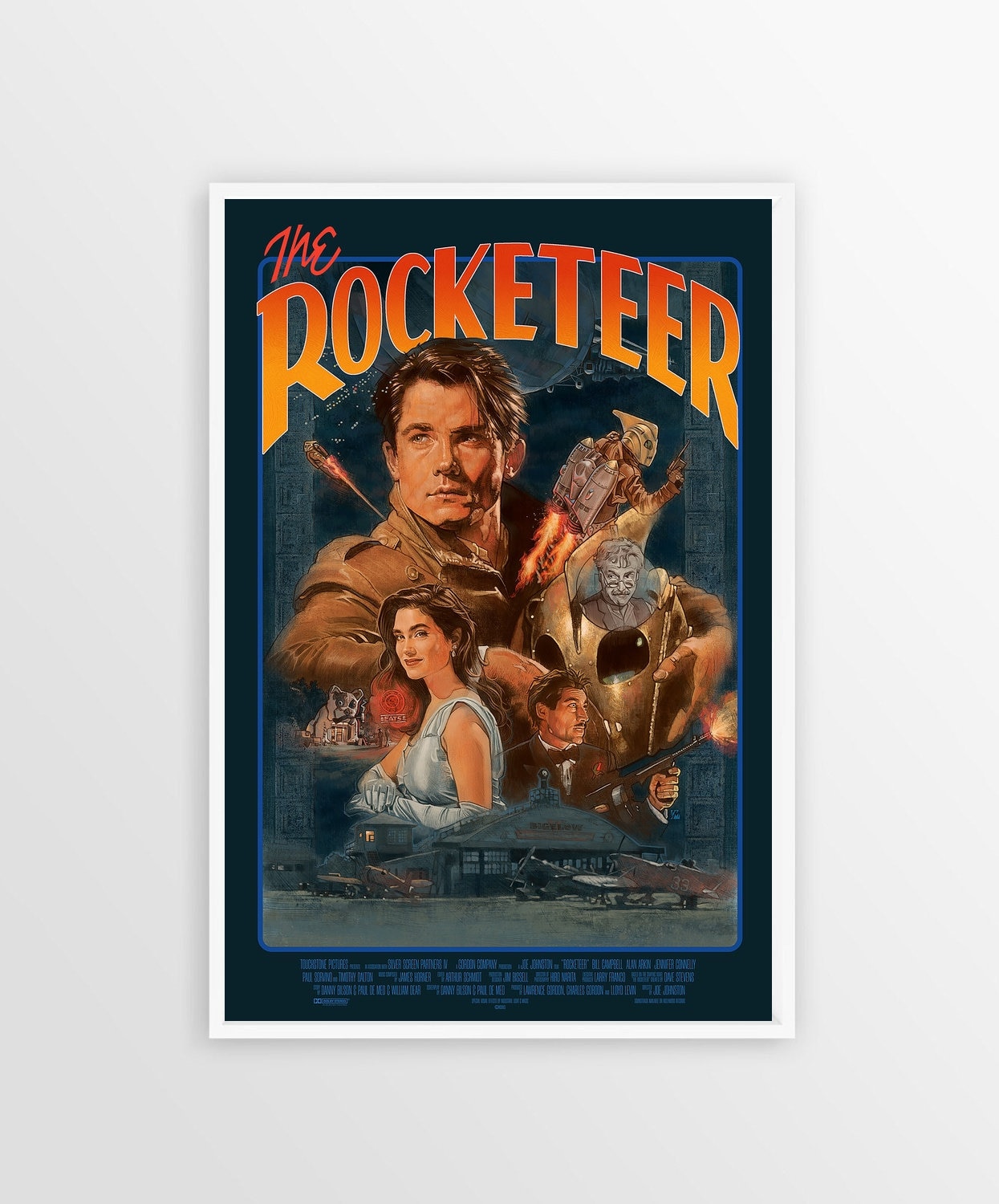 The Rocketeer Poster Canvas Movie Poster Unframe - Etsy