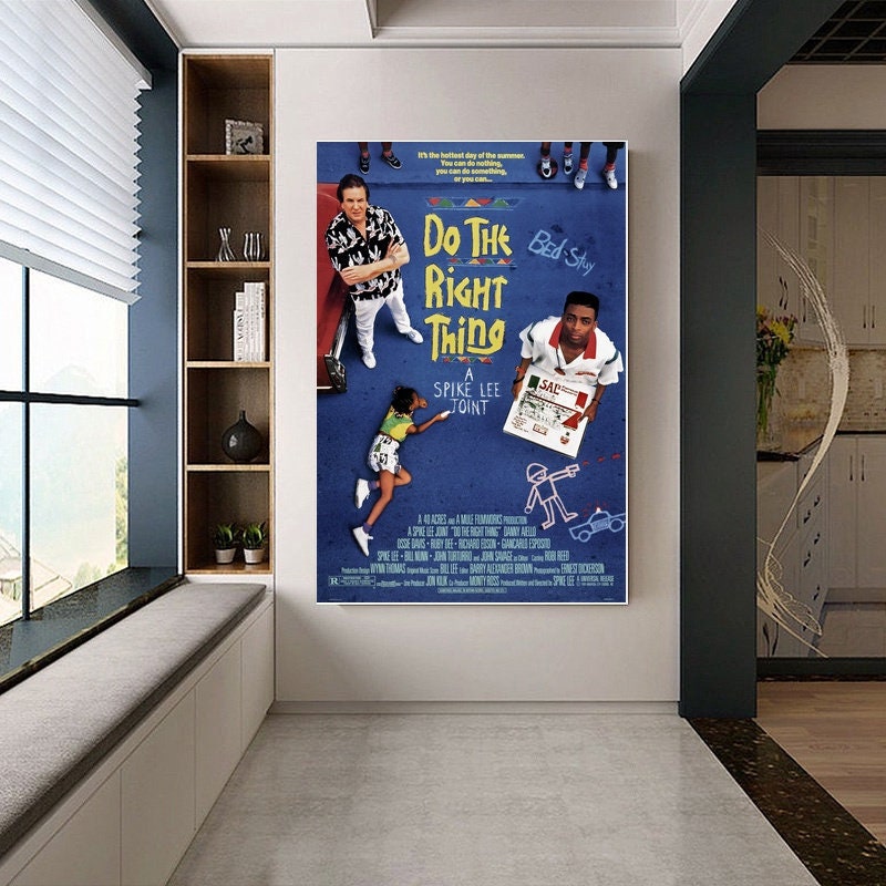 Do the Right Thing Poster Canvas Movie Poster Unframe - Etsy