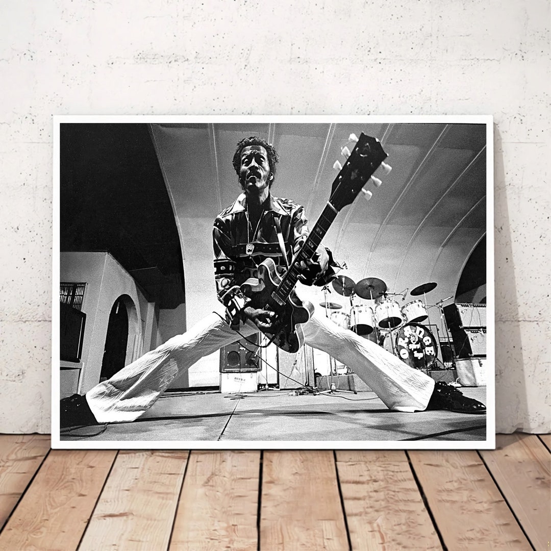 Chuck Berry Poster, Music Poster, Wall Decoration, Canvas Poster ...