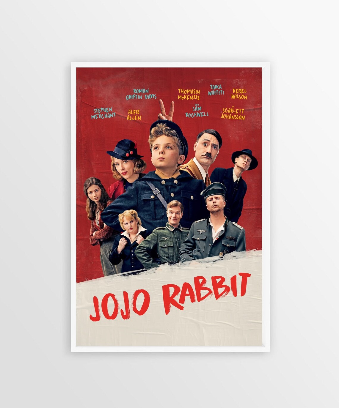 Jojo Rabbit Poster Canvas Movie Poster Unframe - Etsy