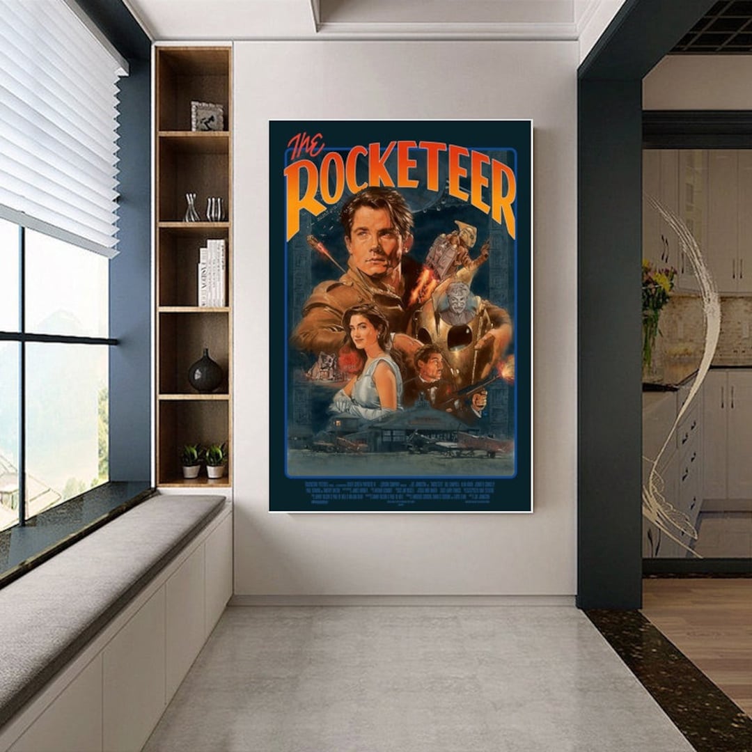 The Rocketeer Poster Canvas Movie Poster Unframe - Etsy