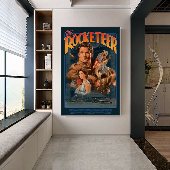 The Rocketeer Poster Canvas Movie Poster Unframe | Etsy