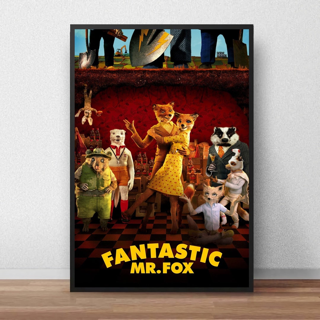 Fantastic Mr. Fox Poster, Movie Poster, Film Poster, Wall Decoration ...
