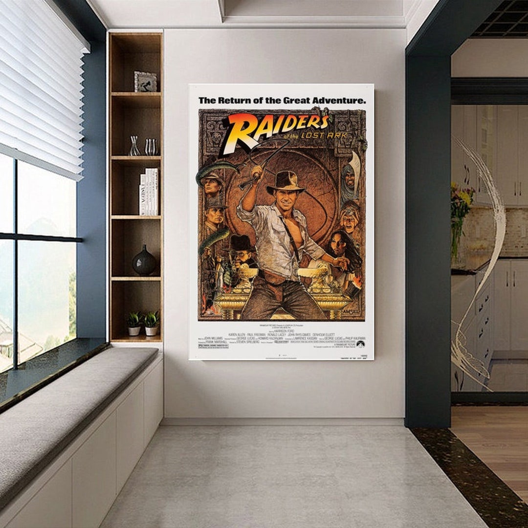 Indiana Jones Poster Canvas Movie Poster Unframe - Etsy