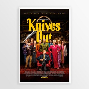 Knives Out Poster Canvas Movie Poster Unframe - Etsy