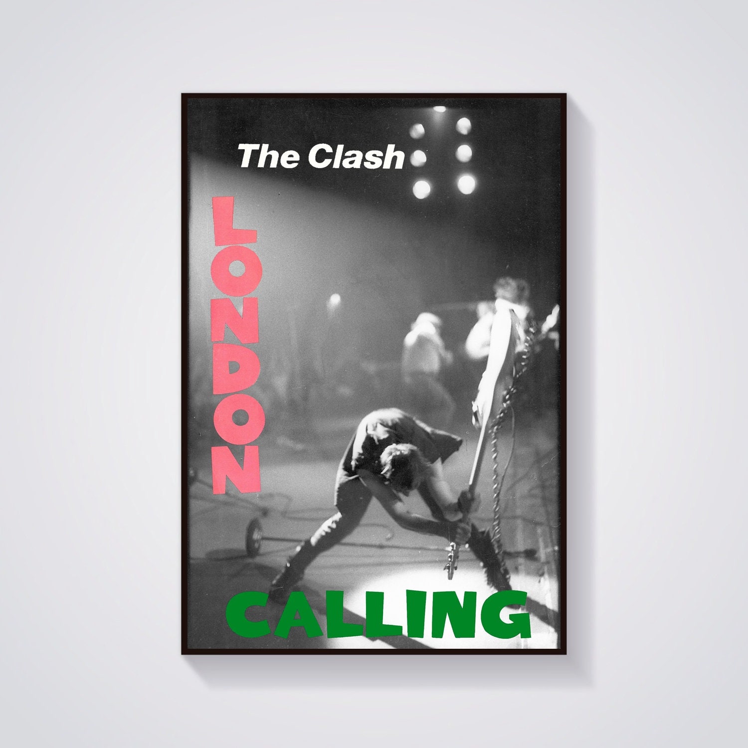 The Clash Poster, London Calling Poster, Music Poster, Wall Decoration, Canvas Poster, Unframe ...