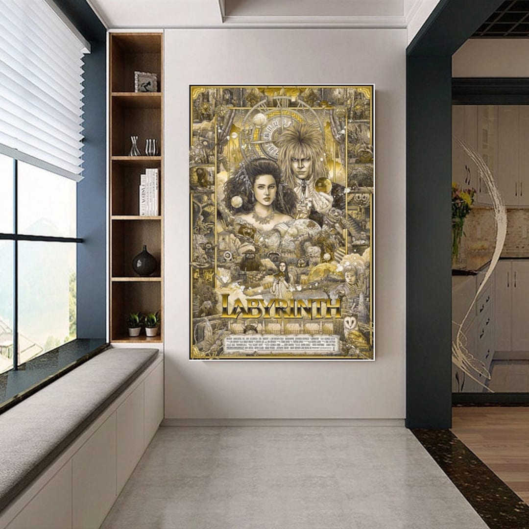Labyrinth Poster Canvas Movie Poster Unframe - Etsy