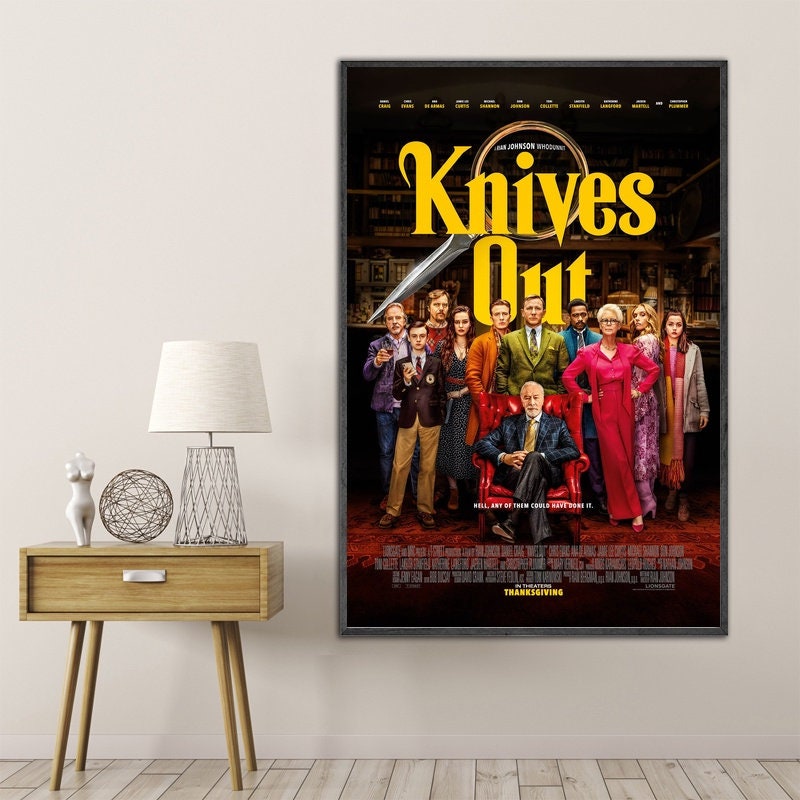 Knives Out Poster Canvas Movie Poster Unframe - Etsy