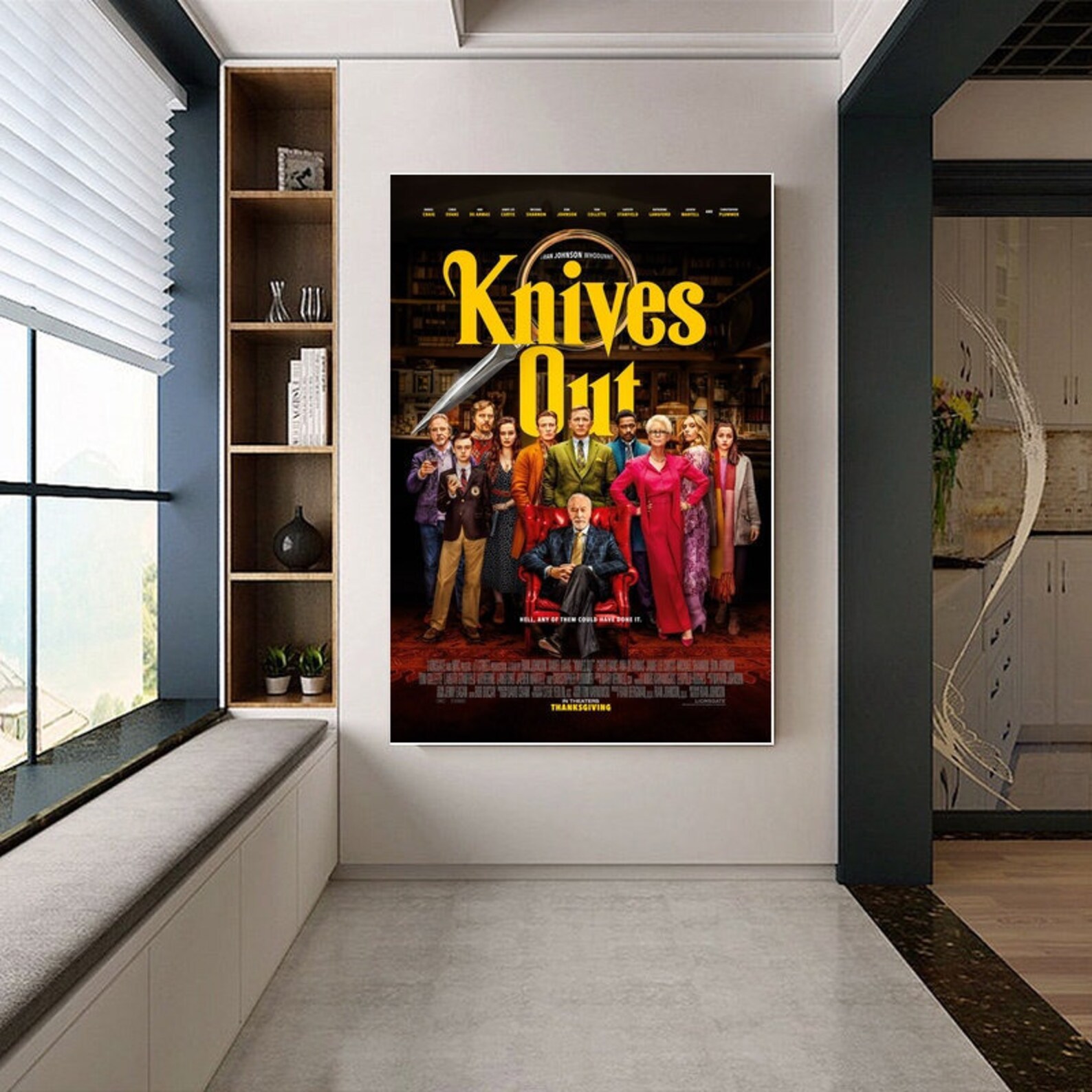Knives Out Poster Canvas Movie Poster Unframe - Etsy