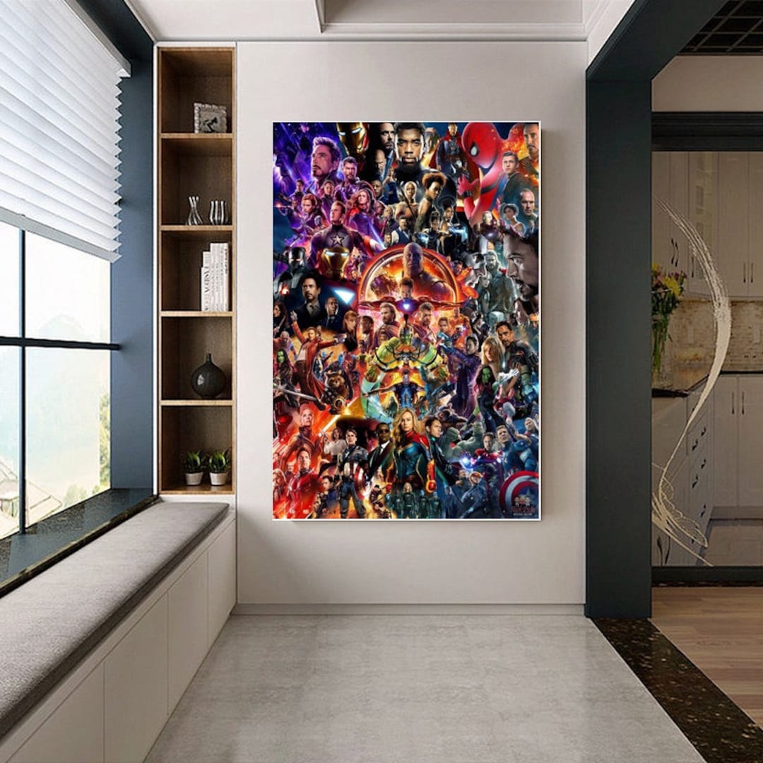 Avengers Assemble Poster Canvas Movie Poster Unframe - Etsy UK
