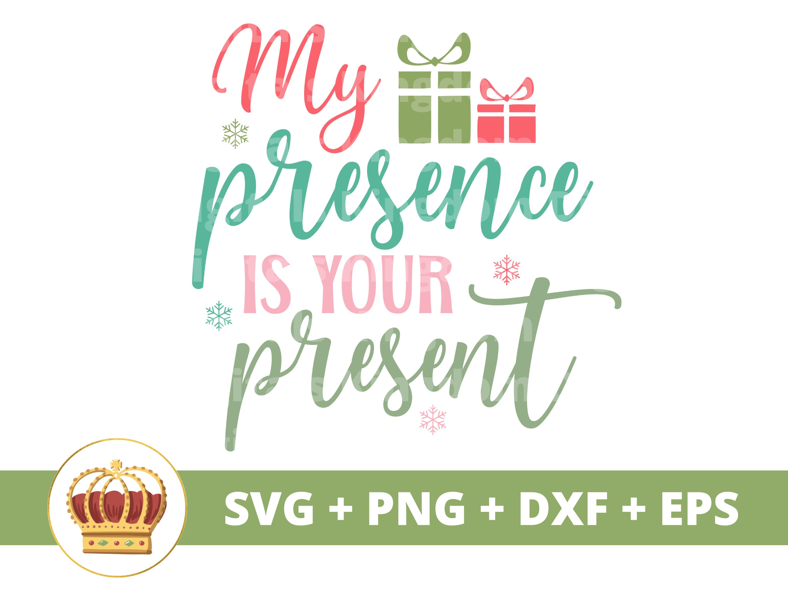 My Presence is Your Present SVG Funny Christmas SVG Holiday - Etsy