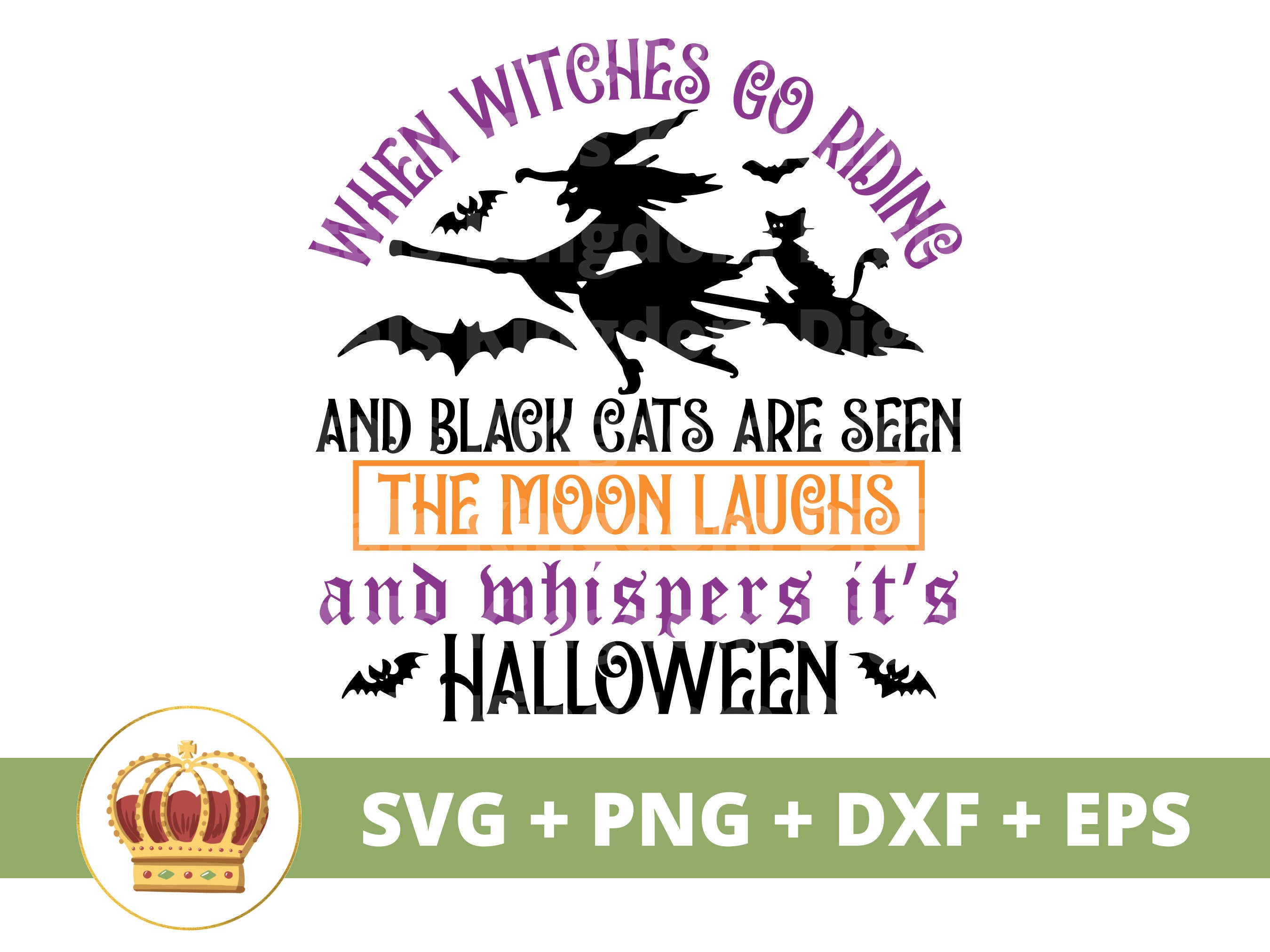 When Witches Go Riding SVG | Halloween Svg Fall Spooky Cute Funny Black ...