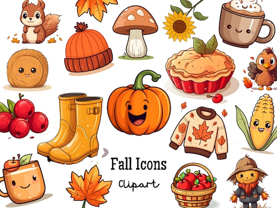 Autumn Clip Art Symbols