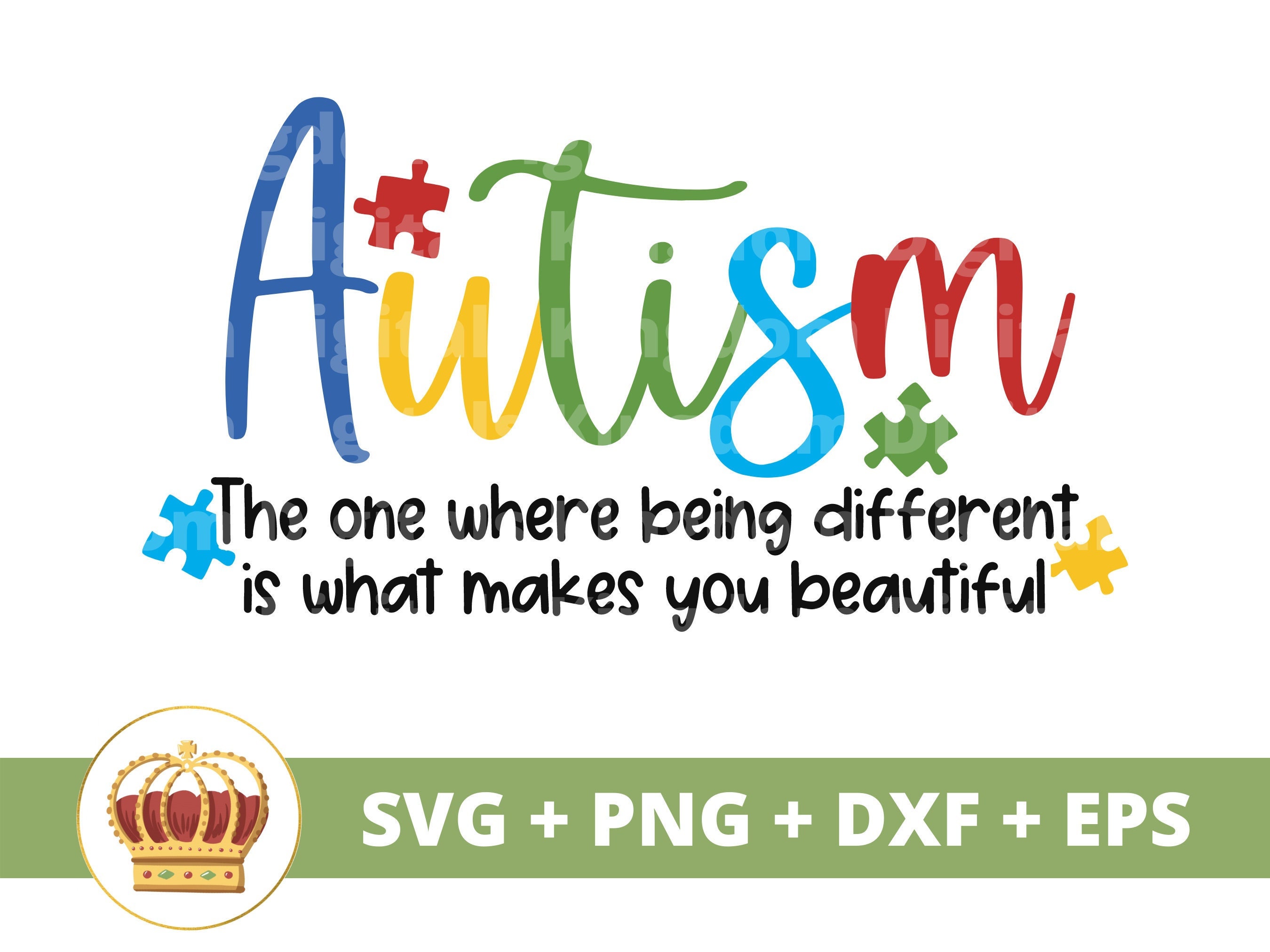 Autism the One Where Being Different is What Make You Beautiful SVG ...