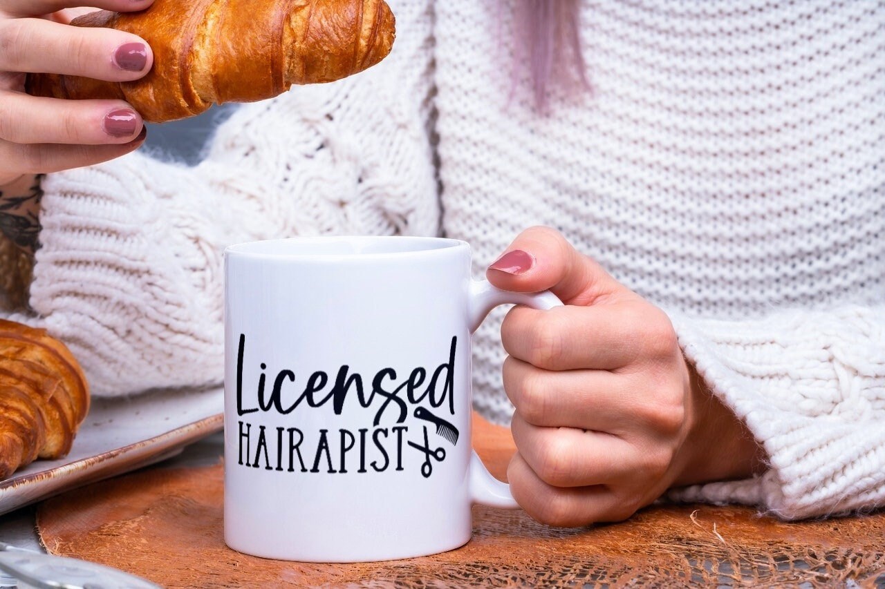Licensed Hairapist SVG | Hair Stylist SVG, Scissors, Salon Sign ...