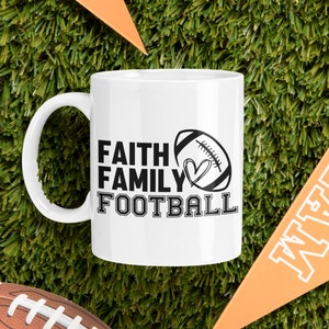 Faith Family Football SVG | Football Svg Christian God Sister Mom Dad ...