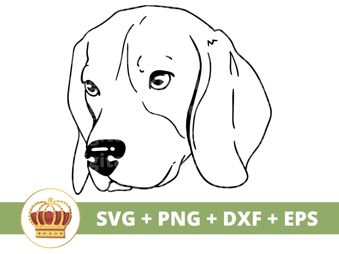 Beagle SVG PNG | Cute Dog Puppy Outline Pet Doggy Lover Mom Silhouette ...