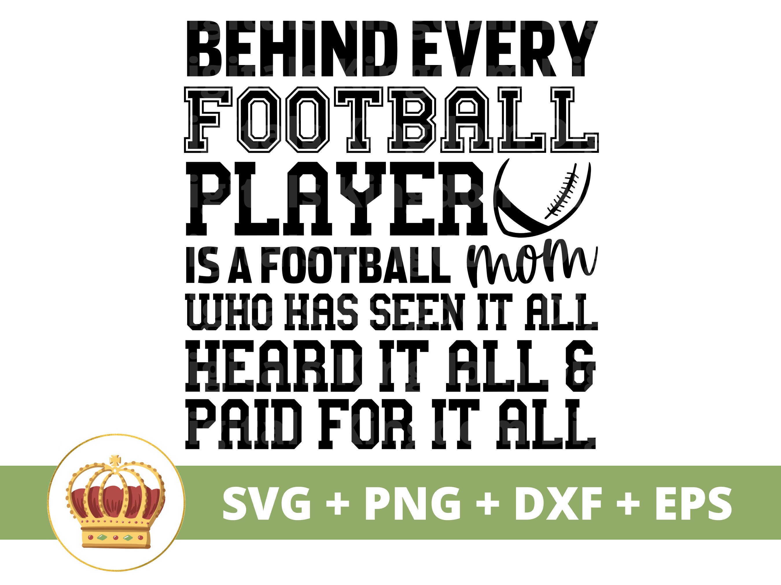 Behind Every Football Player is a Football Mom Who Has Seen It - Etsy