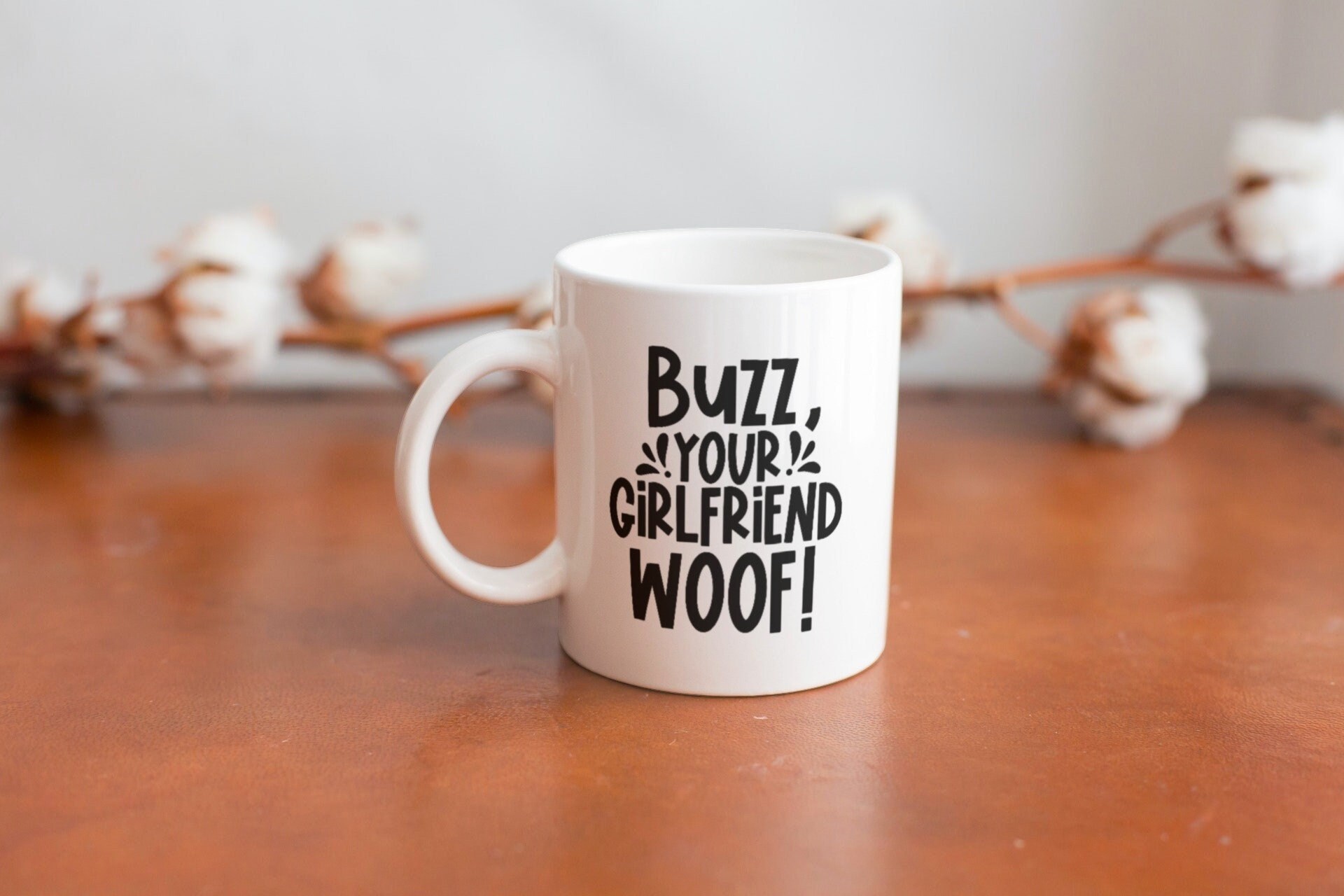 Buzz Your Girlfriend Woof SVG | Cute Christmas SVG, Funny Xmas Quotes ...