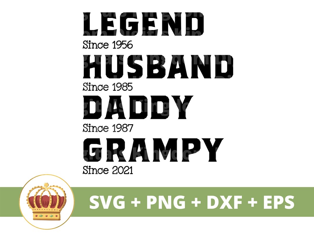 Legend Since 1956 Husband SVG | Happy Fathers Day Funny Best Step Dad ...