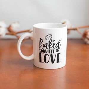 Baked With Love SVG | Oven Mitt Svg, Kitchen Towel, Christmas Baking ...