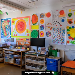 Preschool Virtual Background | School Teacher Kindergarten Zoom ...